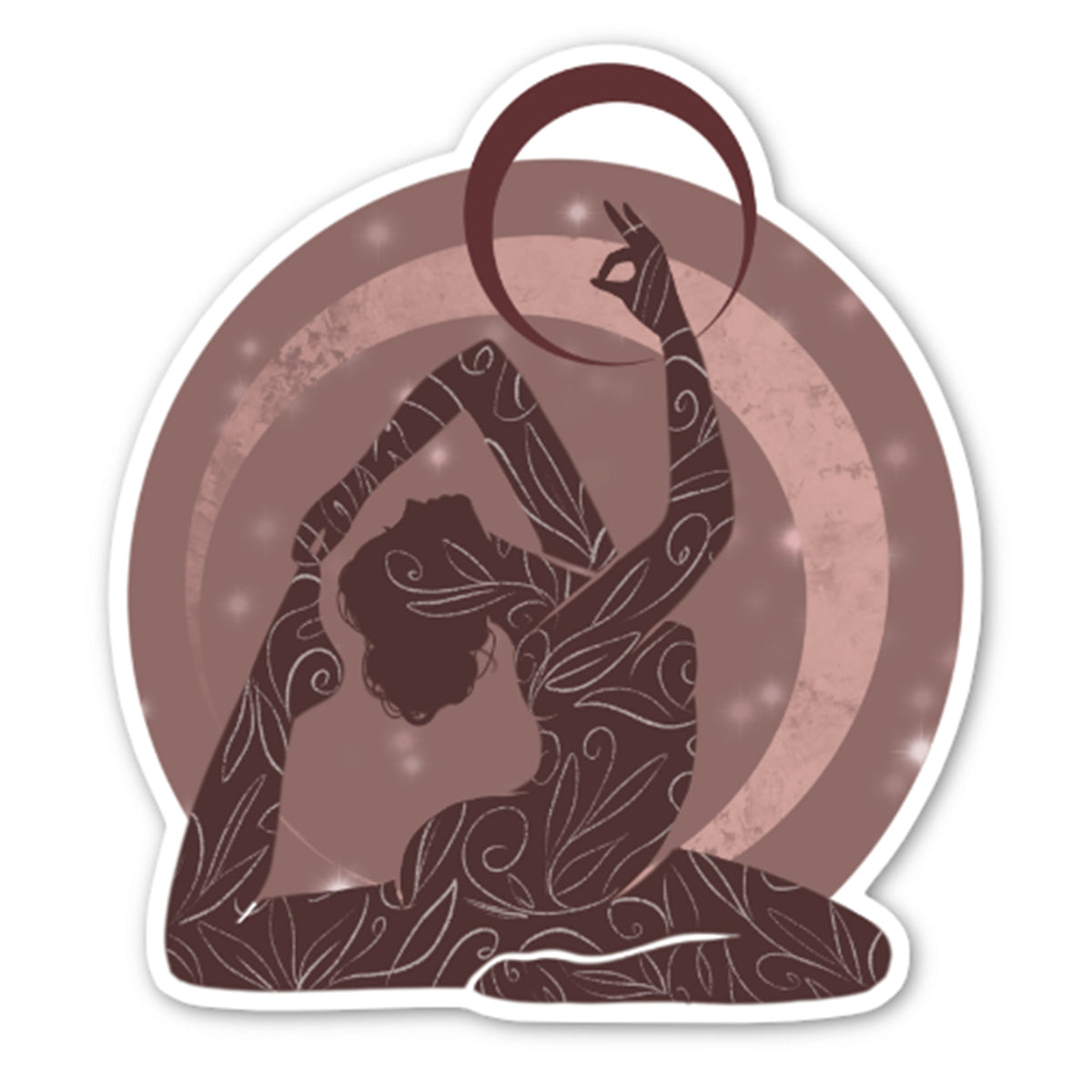 Yoga Pose 3 - 3" Vinyl Sticker – Anise Designs